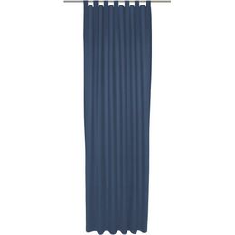 Vorhang Umea, WIRTH, Schlaufen (1 St), blickdicht, Jacquard, blau