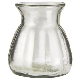 IB Laursen Glas-Vase mit breiten Rillen mundgeblasen, Höhe 10.5, Ø 9.3 cm