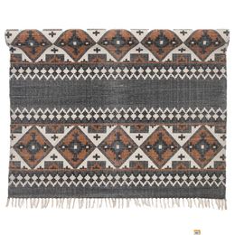 byRoom Teppich mit Mosaik Muster, 120 x 180cm, schwarz