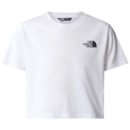 The North Face - Girl's S/S Crop Simple Dome Tee - T-Shirt Gr XS weiß