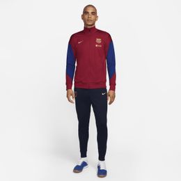 FC Barcelona Strike Nike Dri-FIT-Fußball-Trainingsanzug aus Strickmaterial für Herren - Rot