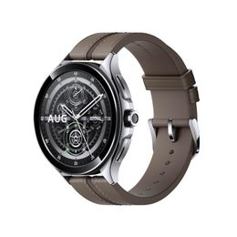 Xiaomi Watch 2 Pro - Silver Case with Brown Leather Strap *DEMO*