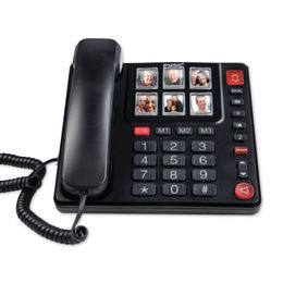 Fysic Großtasten-Telefon FX-3930, schwarz