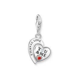 Thomas Sabo Charm-Anhänger YOU & Me Herz Silber