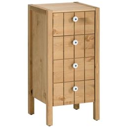 Home Affaire Midischrank Tina Badmöbel, Kommode, Schrank, Breite 31,5 cm, Massivholz, braun