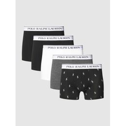 Polo Ralph Lauren Underwear Trunks mit elastischem Logo-Bund im 5er-Pack