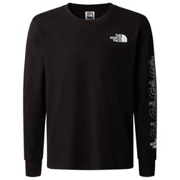 The North Face - Boy's New L/S Graphic Tee - Longsleeve Gr XS schwarz