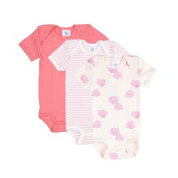 Sanetta - Kurzarm-Body COTTON 3er Pack in sheer pink, Gr.62