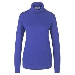 Rollkragen-Pullover Modell Tamara Peter Hahn Seide/Kaschmir lila, 36