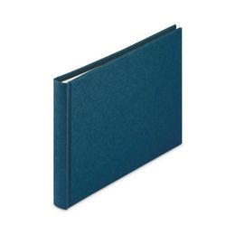 Hama Fotoalbum Fotoalbum Buch Album, Bildformat 24x17 cm, 36 weiße Seiten, Bilderbuch, Zum Selber Einkleben, Selbstgestalten, elegantes Design, blau