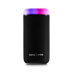 Hama Bluetooth®-Lautsprecher Glow Pro (wasserdicht IPX4, 5 Licht-Modi, 30W) Stereo Bluetooth-Lautsprecher (A2DP Bluetooth, AVRCP Bluetooth, Bluetooth, HFP, 30 W), schwarz