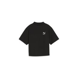 Puma T-Shirt Classics Mock Neck T-Shirt Damen, schwarz
