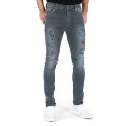Nudie Jeans Skinny-fit-Jeans Unisex High Waist High Kai Blue On Black