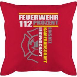 Shirtracer Dekokissen Feuerwehr 112 Prozent