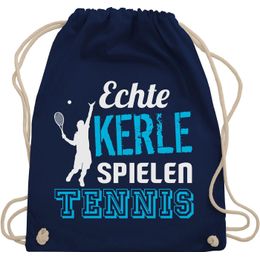 Shirtracer Turnbeutel Echte Kerle spielen Tennis