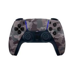 Sony DualSense V2 Wireless-Controller, Gamepad grau/tarnfarben, Grey Camouflage Anschluss: Bluetooth, USB Verbindung: Funk, Kabel Rumble (Vibration): Ja