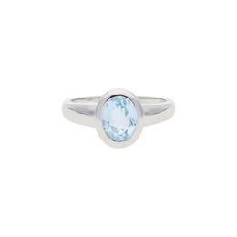 JuwelmaLux Fingerring JuwelmaLux Ring 925/000 Sterling Silber mit Blautopas JL10-07-2995 52 (kein Set