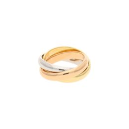 JuwelmaLux Fingerring JuwelmaLux Ring 585/000 (14 Karat) Tricolor Gelb- Rot- und Weißgold Tr (kein Set