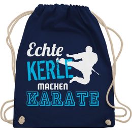 Shirtracer Turnbeutel Echte Kerle machen Karate