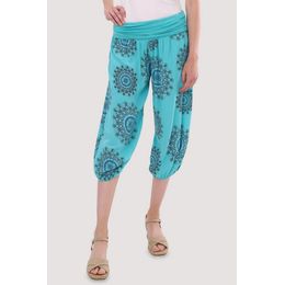 malito more than fashion Haremshose 7196 Aladinhose Capri mit Orient Print Einheitsgröße