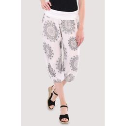 malito more than fashion Haremshose 7196 Aladinhose Capri mit Orient Print Einheitsgröße