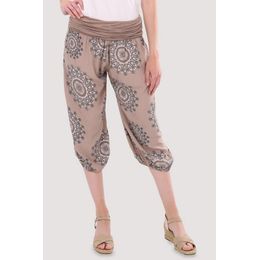 malito more than fashion Haremshose 7196 Aladinhose Capri mit Orient Print Einheitsgröße