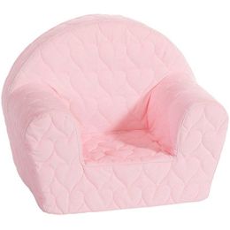 KNORRTOYS® Sessel Cosy, Heart Rose, für Kinder; Made in Europe, rosa