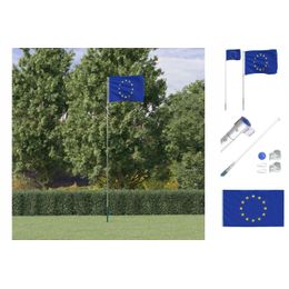 vidaXL Fahne Europaflagge mit Mast 5