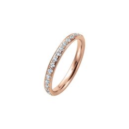 Stella-Jewellery Memoirering 585 Rotgold Memory Ring mit Diamanten 0