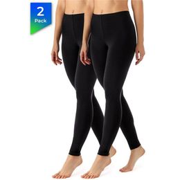 Merry Style Leggings Damen Viskose Hose mit weitem Bein MS10-143 (2-tlg) elastischer Bund