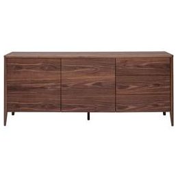 Miliboo Vintage-Sideboard mit 2 Türen und 3 Schubladen Walnussfurnier B180 cm BENJA