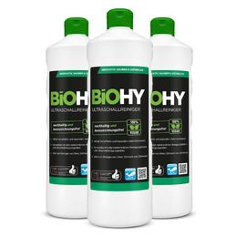 BiOHY Ultraschallreiniger Ultraschallreiniger 3er Pack (3 x 1 Liter Flasche)
