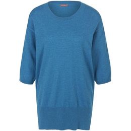 Rundhals-Pullover aus 100% Kaschmir include blau