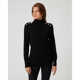 Judith Williams Rollkragenpullover mit Schulterpolstern