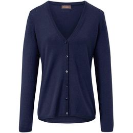 Strickjacke tiefem V-Ausschnitt include blau