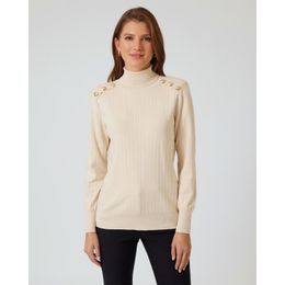 Judith Williams Rollkragenpullover mit Schulterpolstern