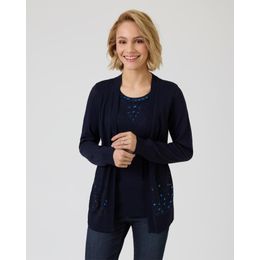 Ovanti Strickdesign Glow Pullover in Twinset-Optik