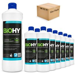 BiOHY Profi Fensterreiniger 12er Pack (12 x 1 Liter Flasche) Geschirrspülmittel (12-St)