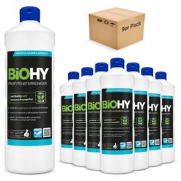 BiOHY Profi Fensterreiniger 9er Pack (9 x 1 Liter Flasche) Geschirrspülmittel (9-St)