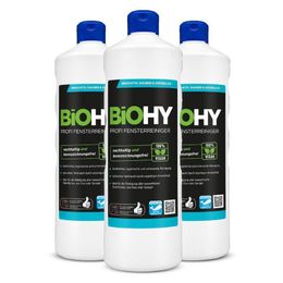 BiOHY Profi Fensterreiniger 3er Pack (3 x 1 Liter Flasche) Geschirrspülmittel (3-St)