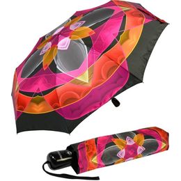 Doppler® Langregenschirm auffällig bedruckter Damenschirm Auf-Zu-Automatik
