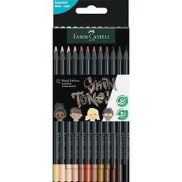 Faber-Castell Black Edition Skin Tones Buntstifte farbsortiert, 12 St.