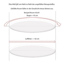 Haus und Deko Kopfkissen 2er Pack Füllkissen Innenkissen Sofakissen Kopfkissen Dekokissen