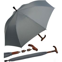 iX-brella Langregenschirm Stützschirm Holzgriff höhenverstellbar sehr stabil