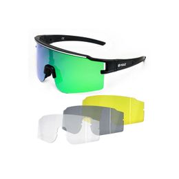 YEAZ Sportbrille SUNTHRILL SET sport-sonnenbrille weiß/blau