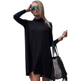 Mississhop A-Linien-Kleid Kleid Tunika Longshirt Pulli Tunika Minikleid 6510