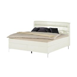 Höffner Boxspringbett Lina ¦ weiß ¦ Maße (cm): B: 168 H: 122