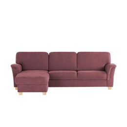 Smart Ecksofa Valencia ¦ rot ¦ Maße (cm): B: 269 H: 90 T: 173