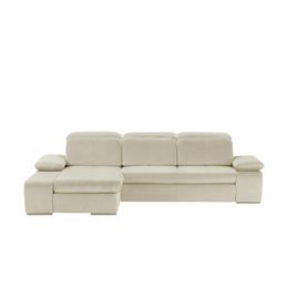 switch Ecksofa aus Mikrofaser Avilla ¦ beige ¦ Maße (cm): B: 285 H: 86 T: 187