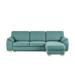 Smart Ecksofa Valencia ¦ türkis/petrol ¦ Maße (cm): B: 281 H: 90 T: 173